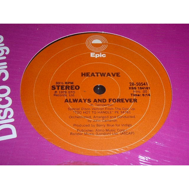 Always and forever / the groove line by Heatwave, 12inch with bruno30 ...