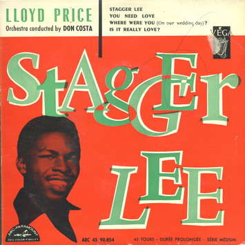 LLOYD PRICE stagger lee, 7inch (EP) released on 1959 on label abc-paramount
