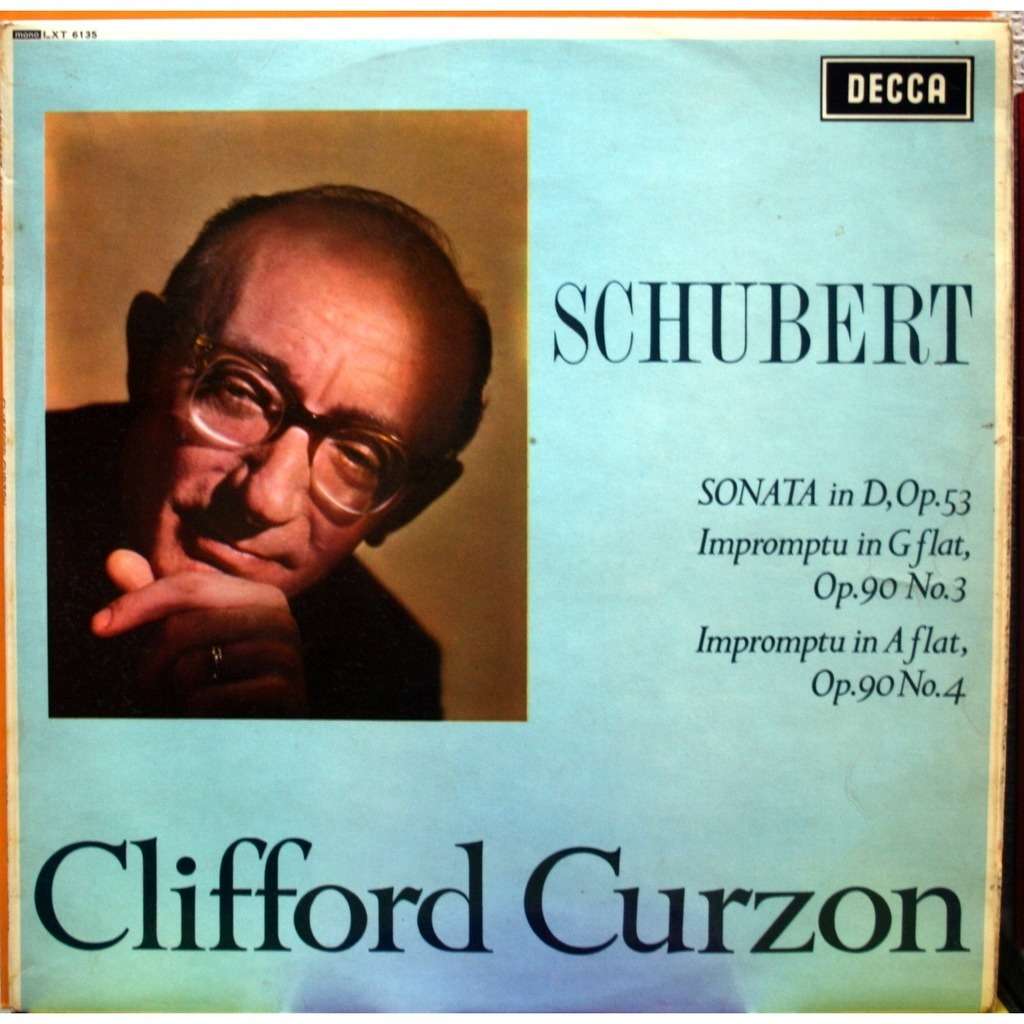 Schubert piano sonata lxt by Clifford Curzon, LP with chapoultepek69 ...