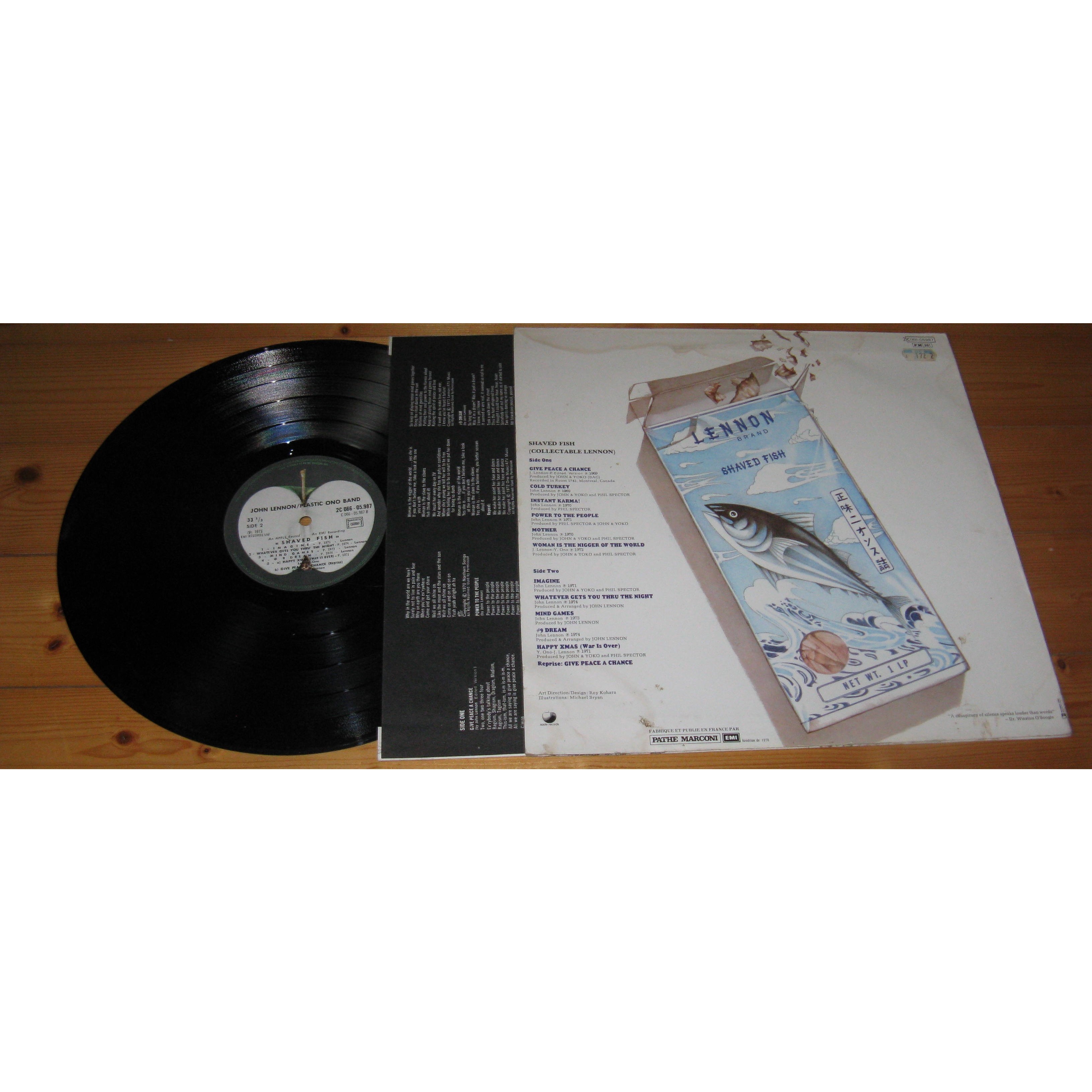 Shaved fish de John Lennon / Plastic Ono Band, 33T chez electricmelody ...