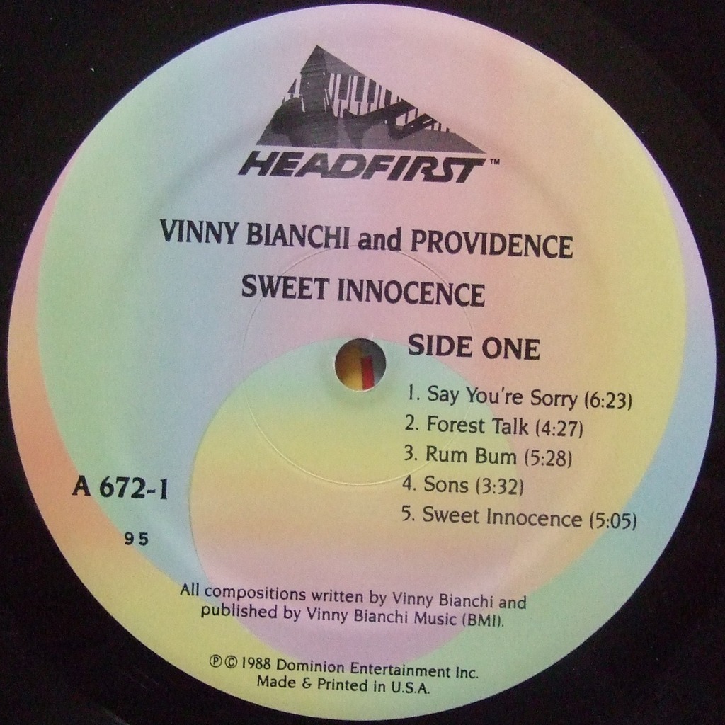 Sweet innocence de Vinny Bianchi & Providence, 33 1/3 RPM con ...
