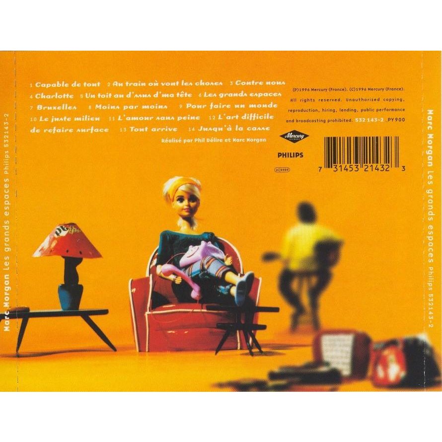 Les grands espaces de Marc Morgan, CD chez libertemusic - Ref:114880448