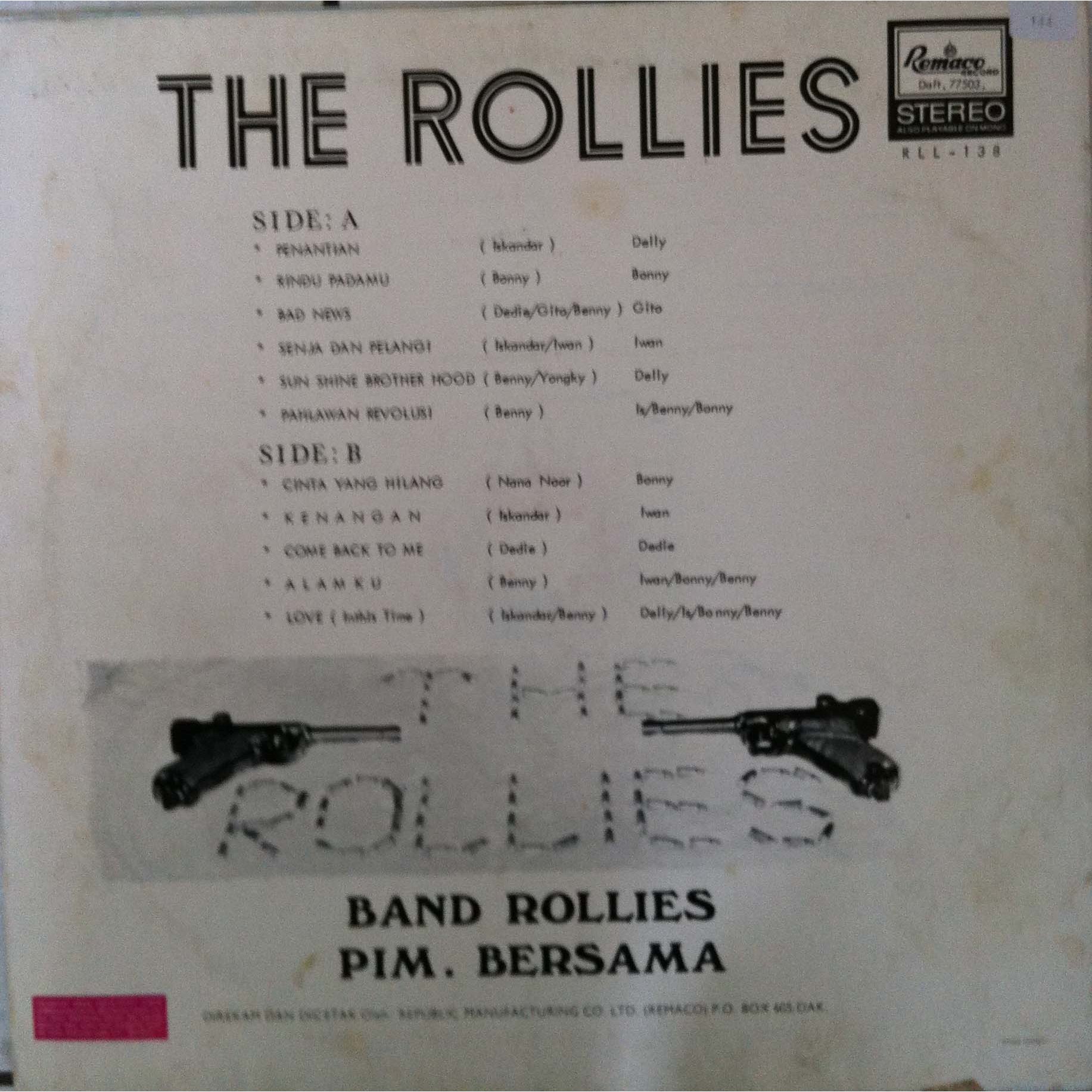 Band rollies pim bersama by The Rollies, LP with metro - Ref:114883101