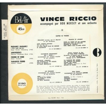Madame madame by Vince Riccio - Bob Mersey, EP with neil93 - Ref:2300229976