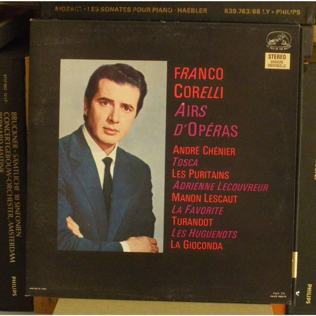 Franco corelli : andrea chenier, puritani, tosca, favorita, gioconda ...