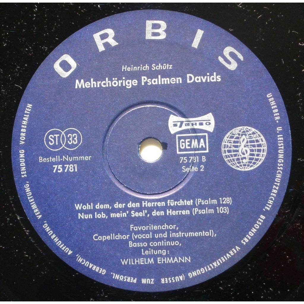 Schütz psalmen davids / psaumes de david 24, 30, 33, 41 & 45 wilhelm ...